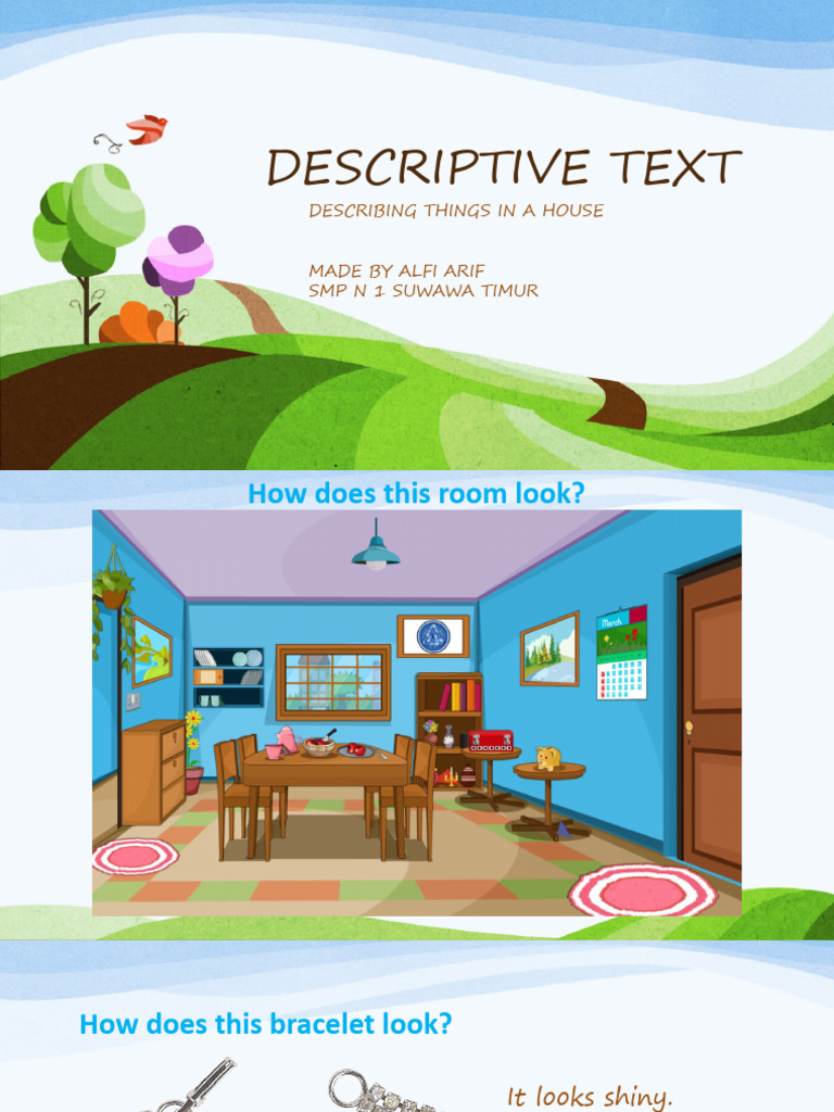 Descriptive Text Ujian Alfi | PDF | Adjective | Verb