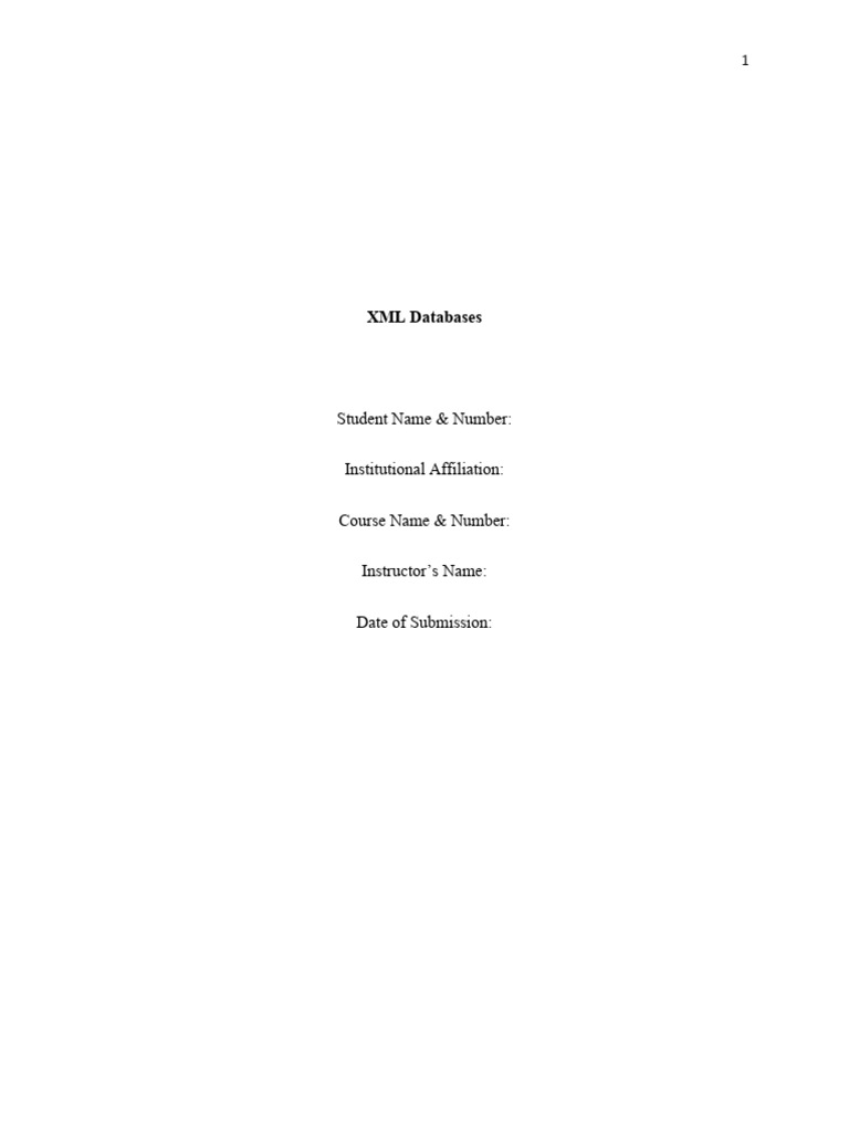 Xml Databases Pdf Databases Xml
