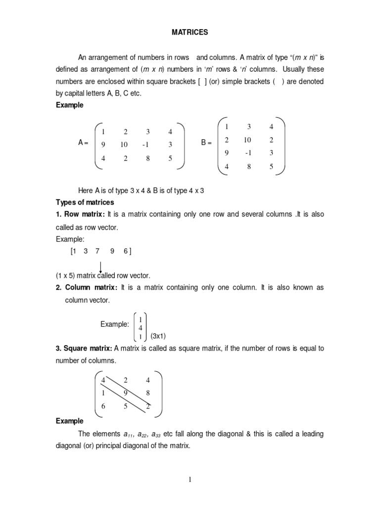 Lec 12 | PDF | Matrix (Mathematics) | Determinant