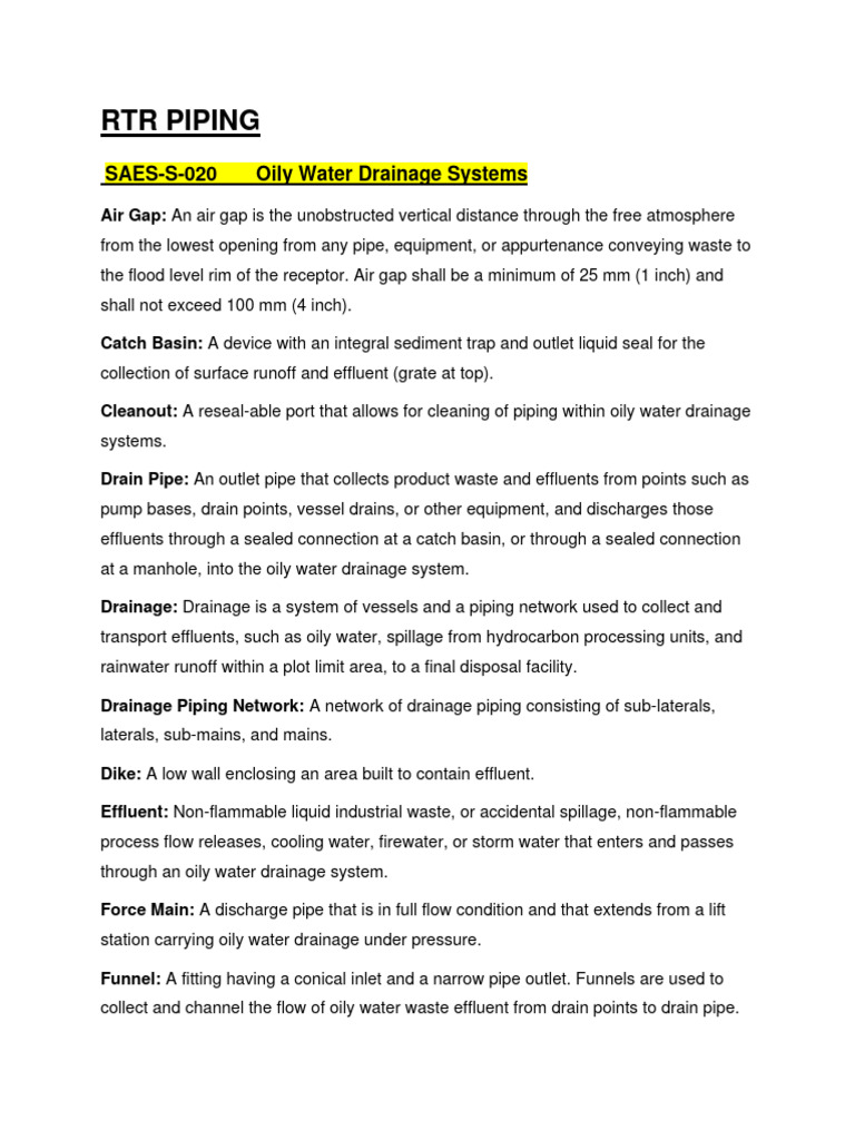 RTR Points From All Standard | PDF | Storm Drain | Pipe (Fluid Conveyance)