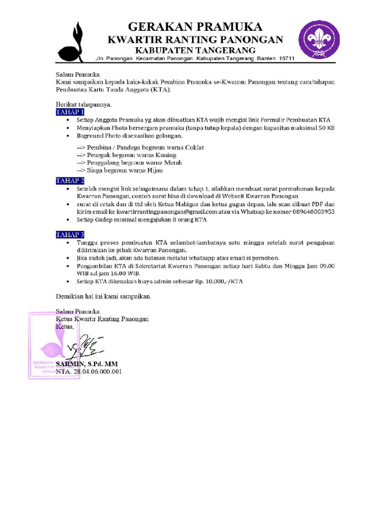 Tahapan Pembuatan KTA - Page 0001 | PDF