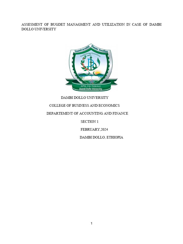 Assessment of Budget Management and Utilization | PDF | Data | Budget