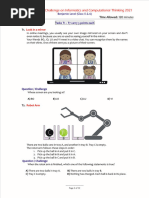 Bebras Computational Thinking | PDF | Laundry | Algorithms