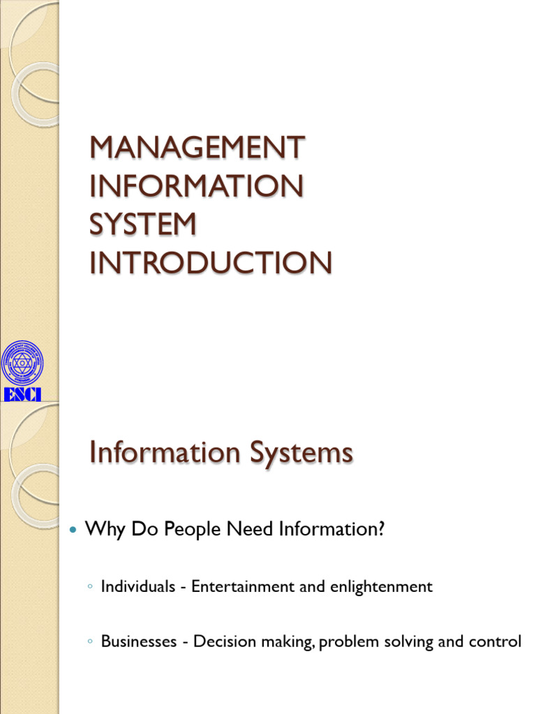 Mis Intro | PDF | Information | System