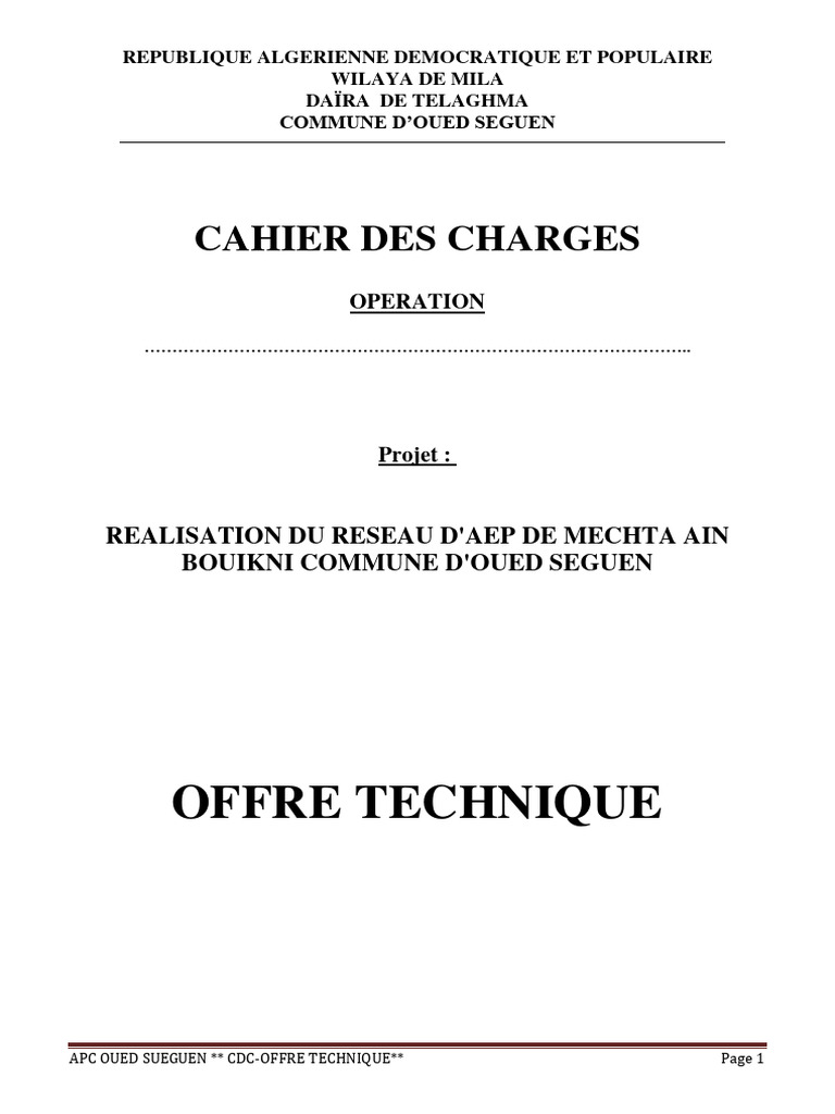 Offre Technique | PDF