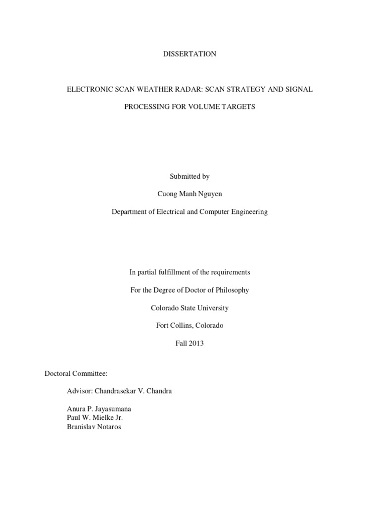 Electronic Scan Weather Radar Scan Strat | PDF | Radar ...