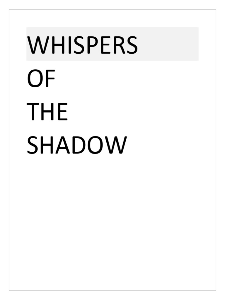 WHISPERS | PDF