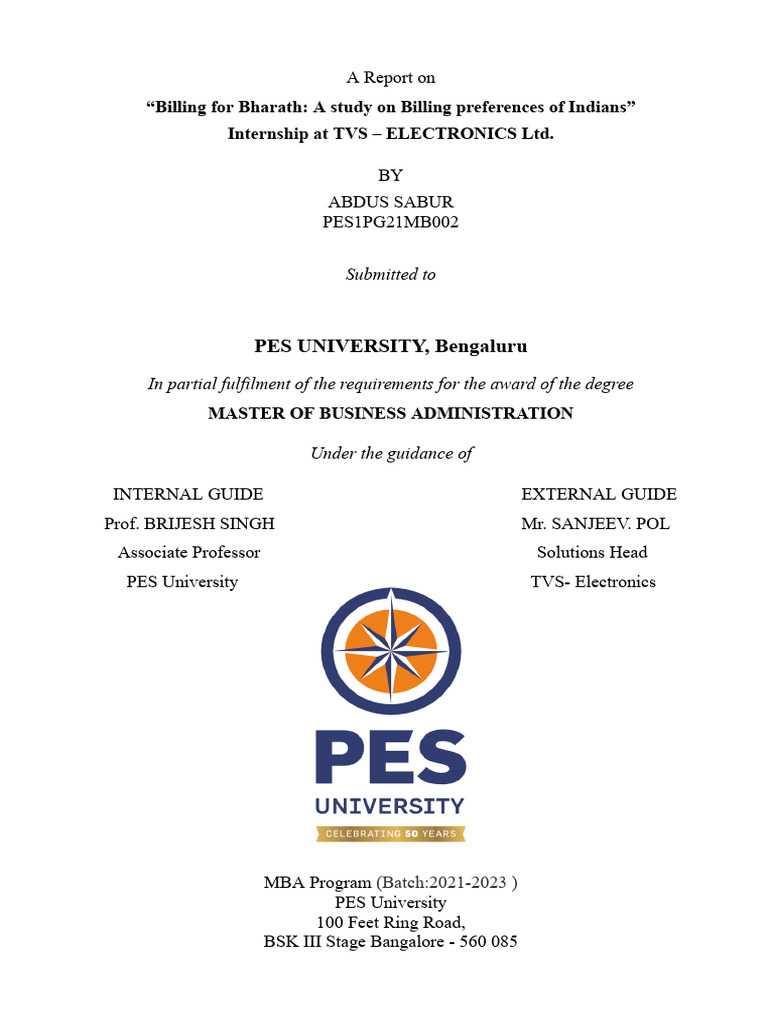 Sabu R Final | PDF | Retail | Point Of Sale