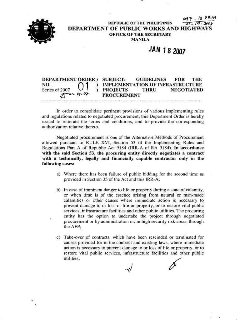 Guidelines for Negotiated Procurement | PDF | Procurement | Justice