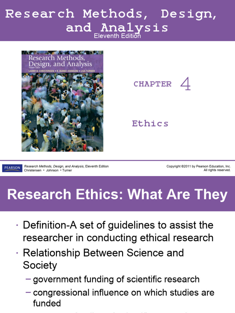 CH 04 Lecture | PDF | Informed Consent | American Psychological Association