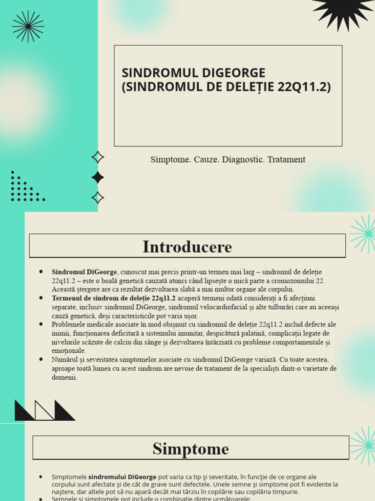 Sindromul Digeorge | PDF