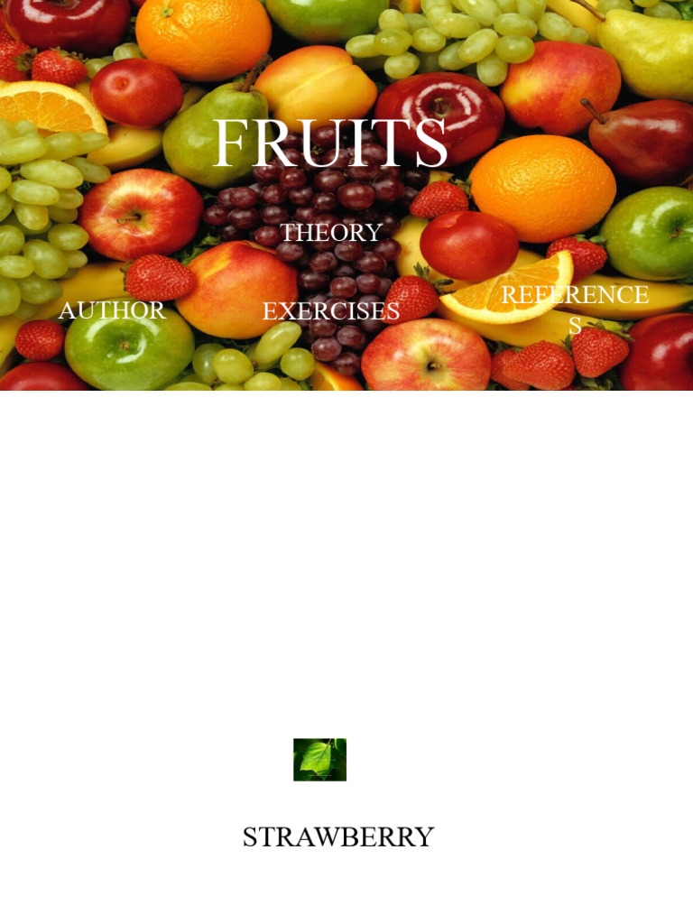 Types of Fruits and Language Exercises | PDF