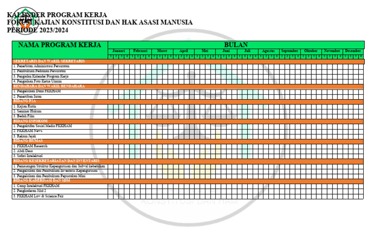 Kalender Proker Fkkham 2023-2024 | PDF | Sains & Matematika | Komputer