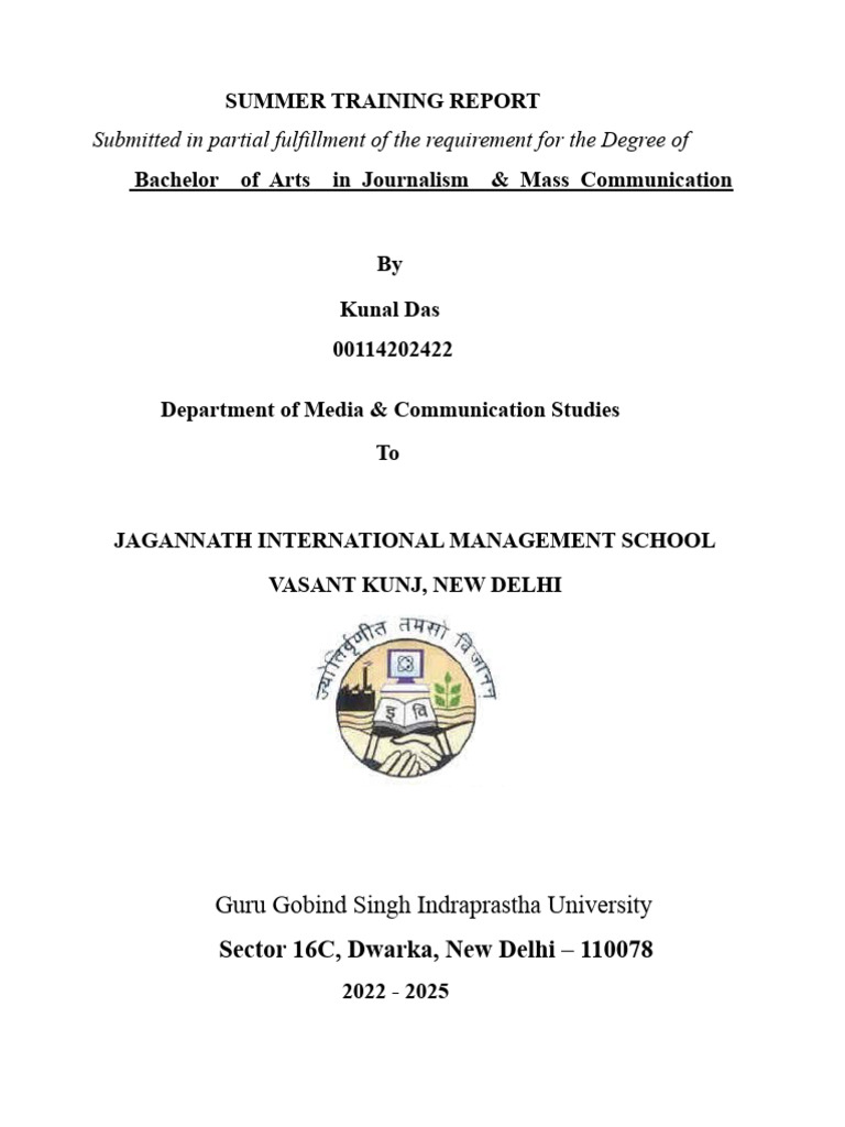 STR Kunal Das Final | PDF | Graphic Design | Mass Media