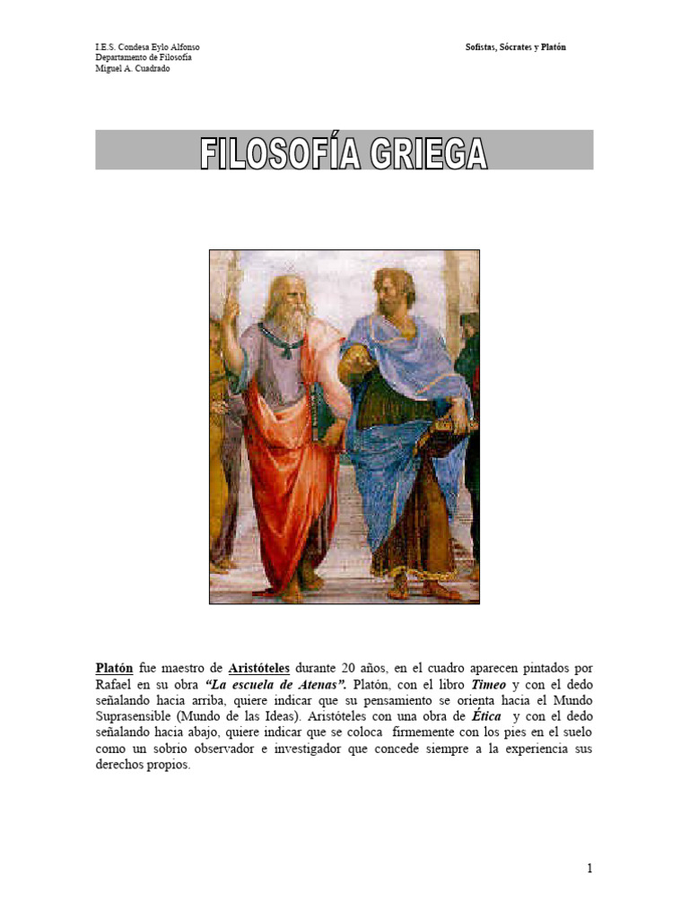 Sócrates y Platón: Diálogo Filosófico | PDF | Platón | Sócrates