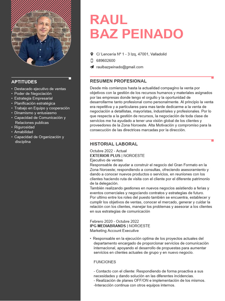 CV2024 | PDF | Planificación estratégica | Negocios económicos