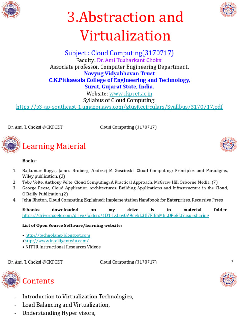 Abstraction and Virtualization | PDF | Virtualization | Cloud Computing