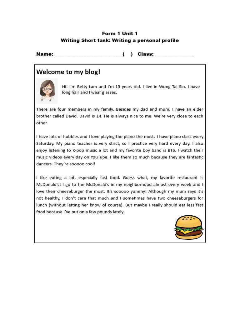 Form 1 Writing Short Task | Download Free PDF | Human Communication ...