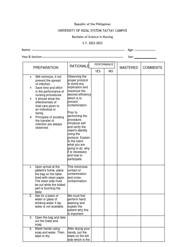 Bag Technique Retdem RATIONALE | PDF | Nursing | Health Care