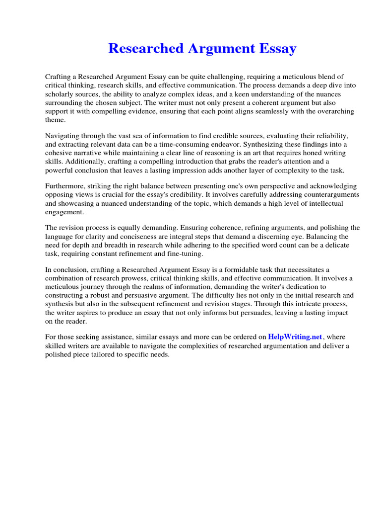 Researched Argument Essay | PDF | Mobile Phones