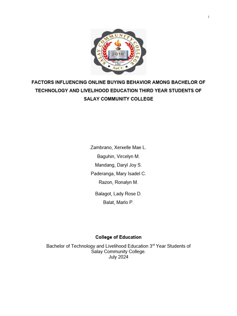 Cover Page 5 Arial - Docx Final | PDF | Statistics | Methodology