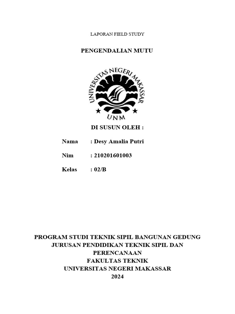 Desy Amalia Putri - Laporan Field Study | PDF