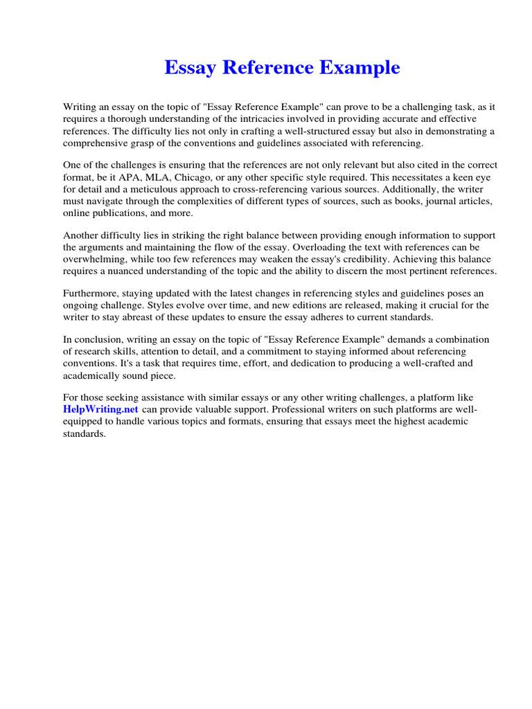 Essay Reference Example | PDF | Human Trafficking | Coyote