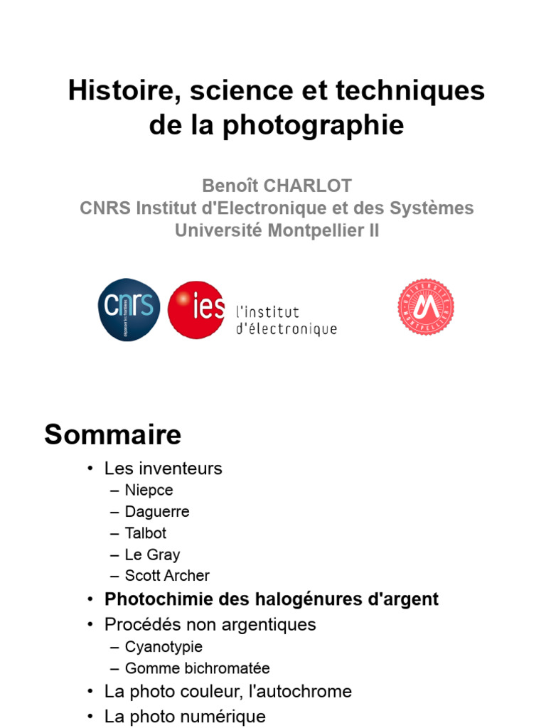 Histoire, Science Et Techniques PHOTO | PDF | Vision | Secondary Sector Of The Economy