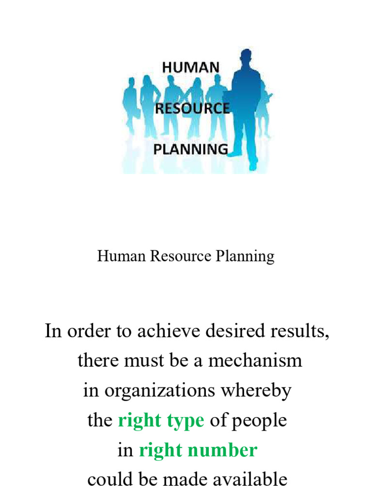 1.human Resource Planning | PDF