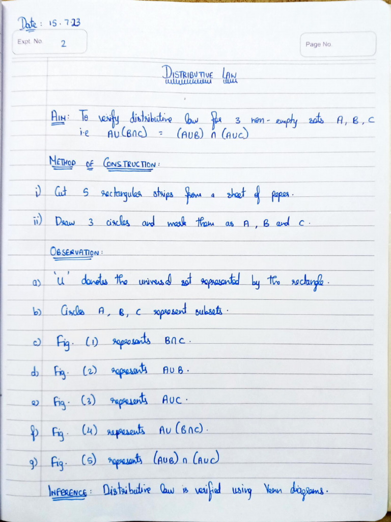 Distributive Law | PDF