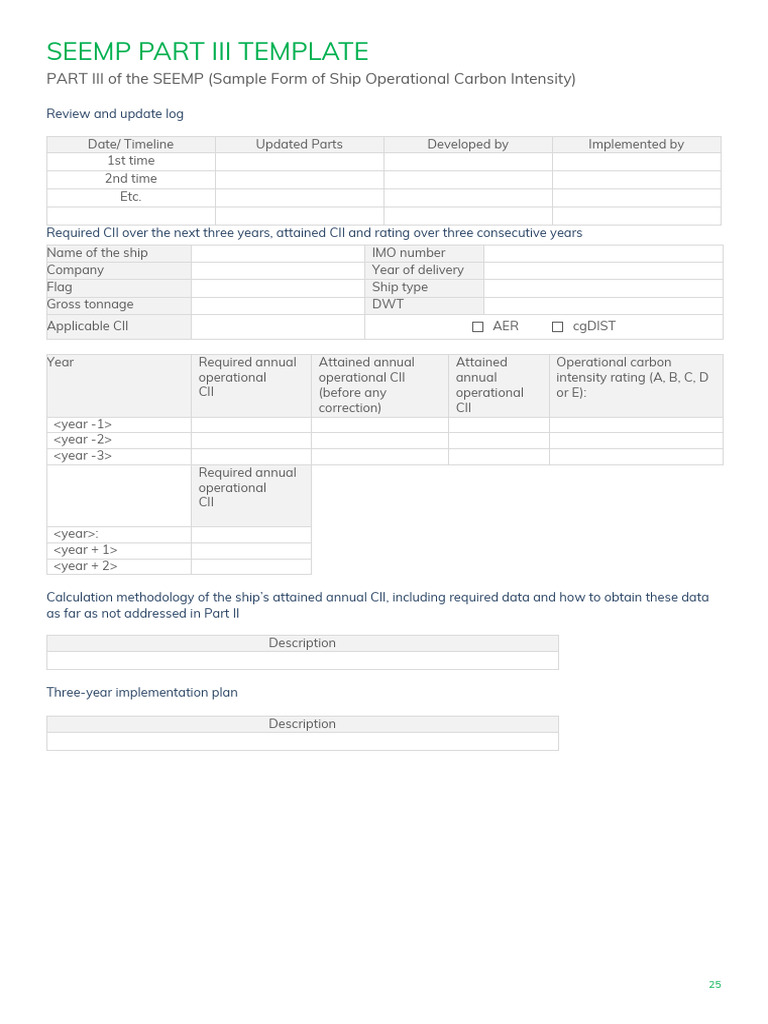 Dromon TP On CII SEEMP III 25 29 | PDF | Shipping