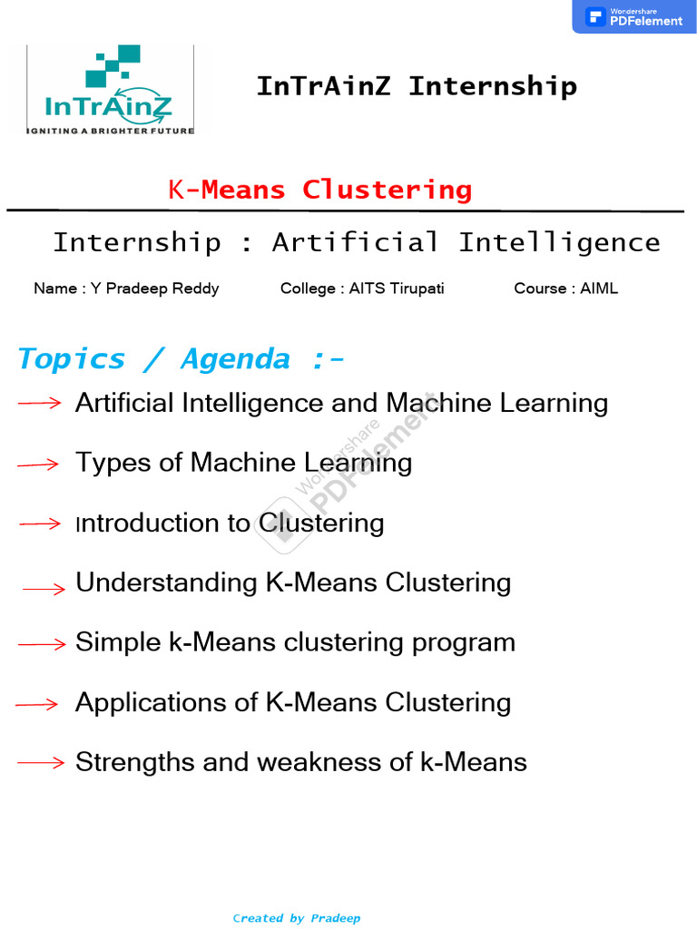 K Means | PDF | Cluster Analysis | Machine Learning