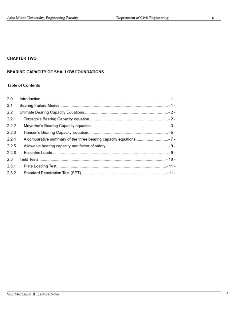 Chapter2-Bearing Capacity of Foundation | PDF | Civil Engineering | Applied And ...