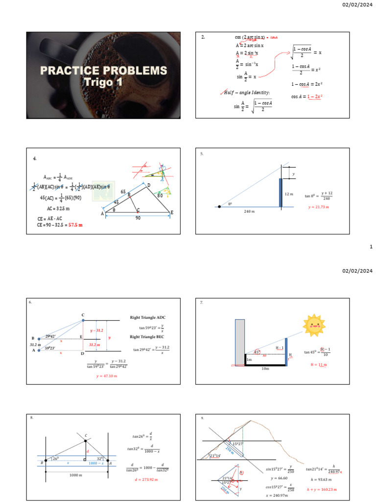 Consultation - Trigo 1-2 | PDF | Triangle | Circle
