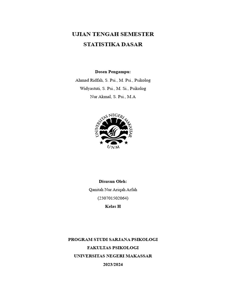 Laporan Statdas Kika | PDF