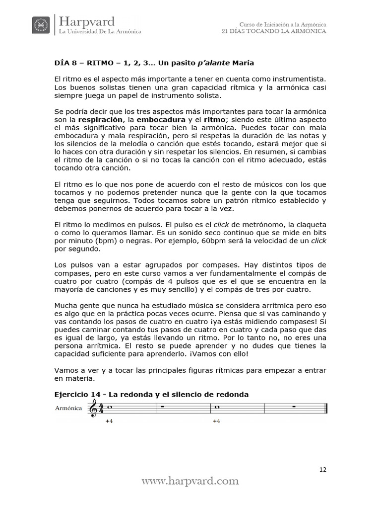 Día 8 - Ritmo - 1 2 3 | PDF | Ritmo | Tempo