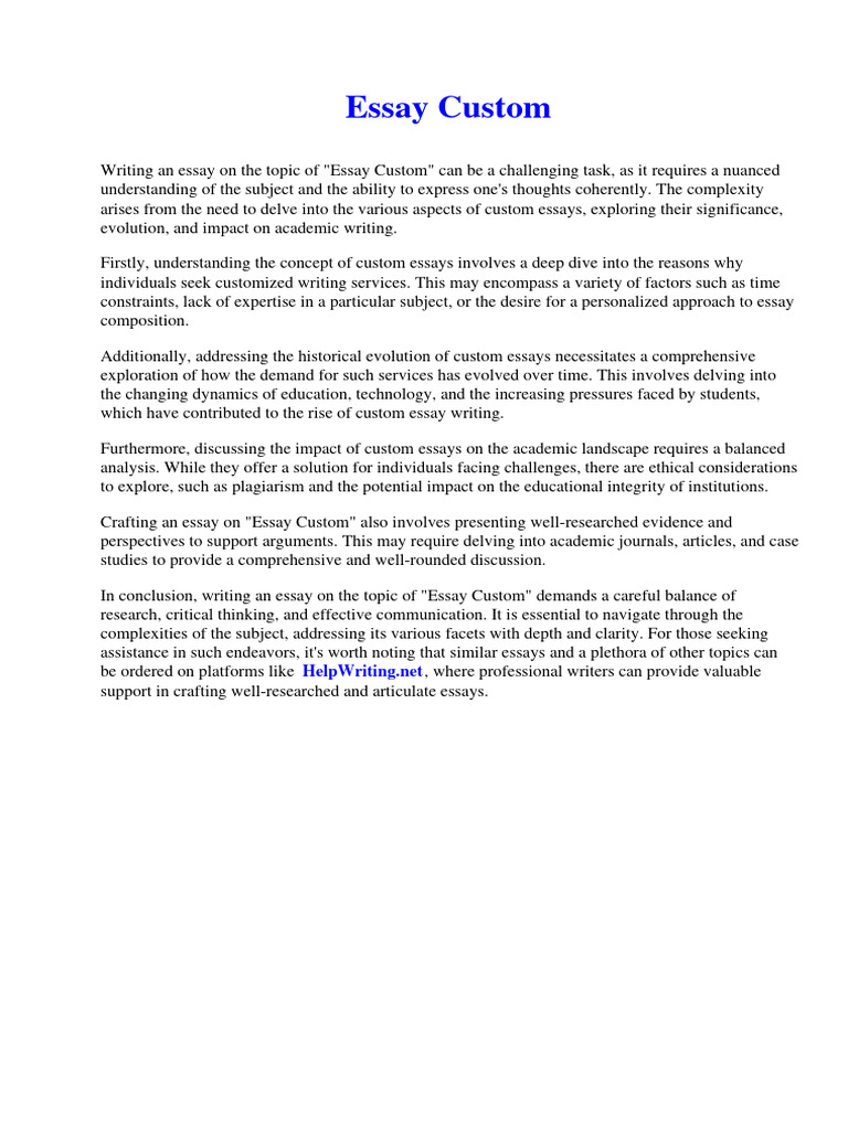 Essay Custom | PDF | Essays | Physical Therapy