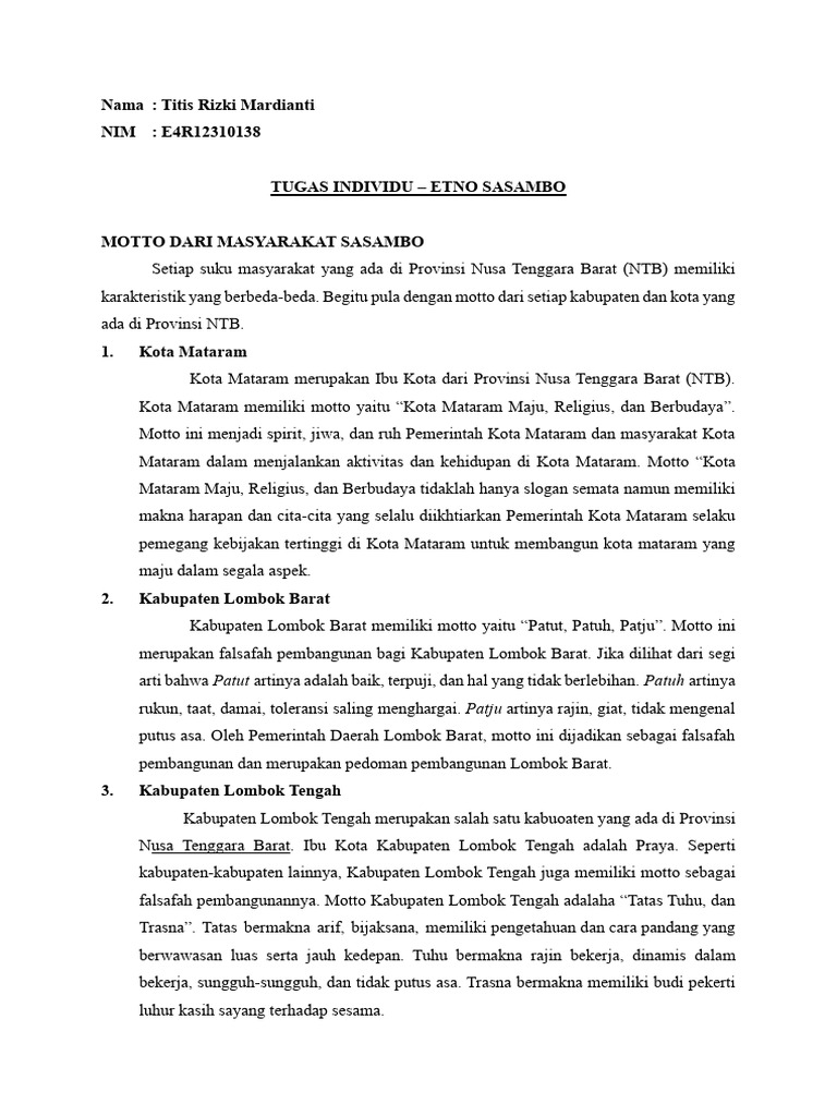 Topik 2 - LK Individu Etno | PDF