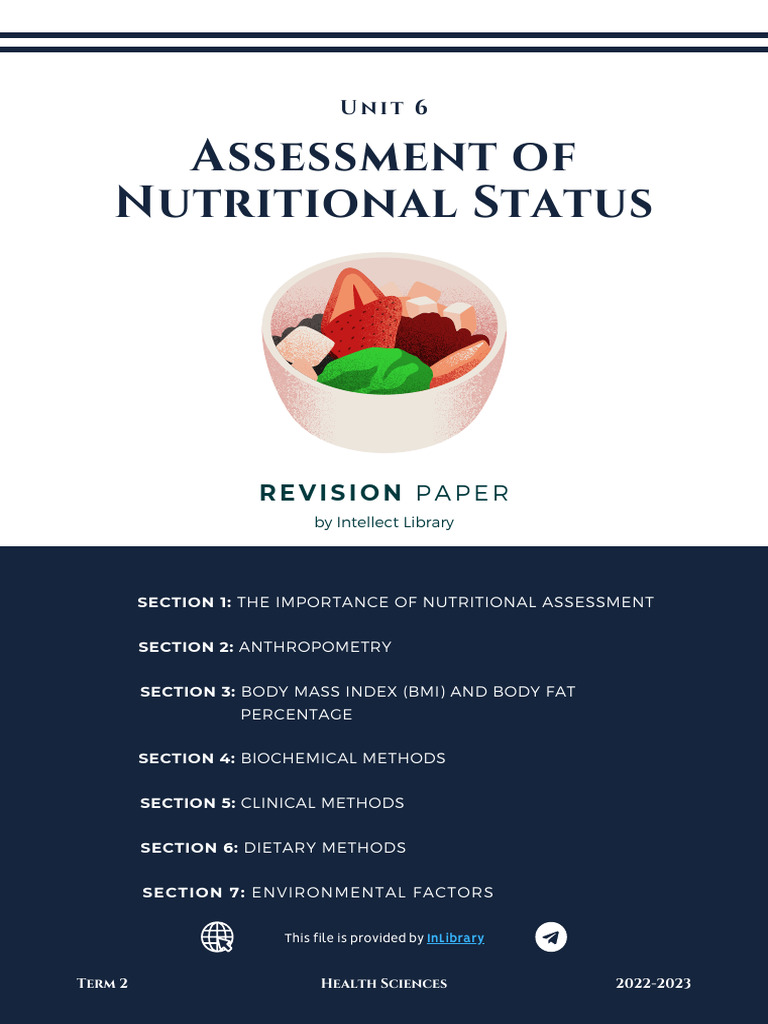 Nutritional Assessment Guide | PDF | Body Mass Index | Obesity