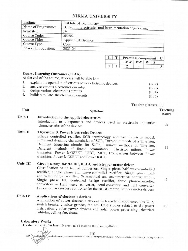 Applied Electronics | PDF