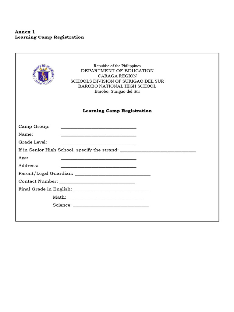 NLC Registration | PDF