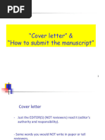 Cover Letter For Elsevier Journal Sample | PDF | Academic Journal | Editing