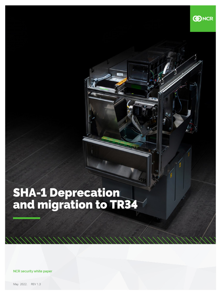 SHA-1 Deprecation and Migration To TR34 | PDF | Automated Teller ...