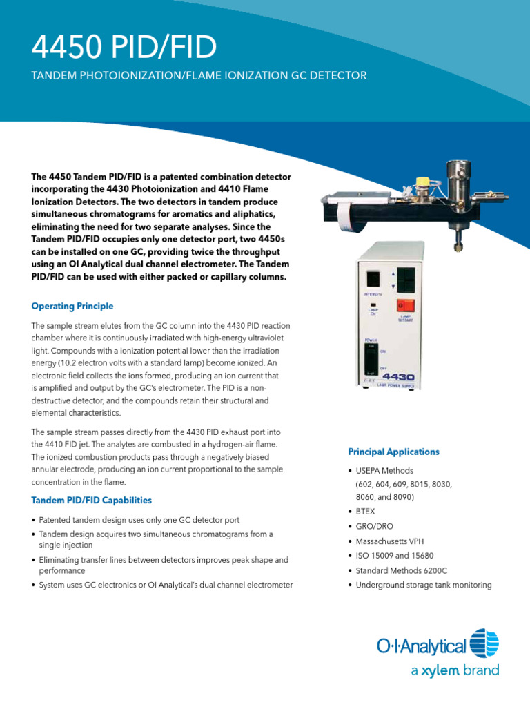 Pid Fid (02330713) | Download Free PDF | Gas Chromatography | Laboratories
