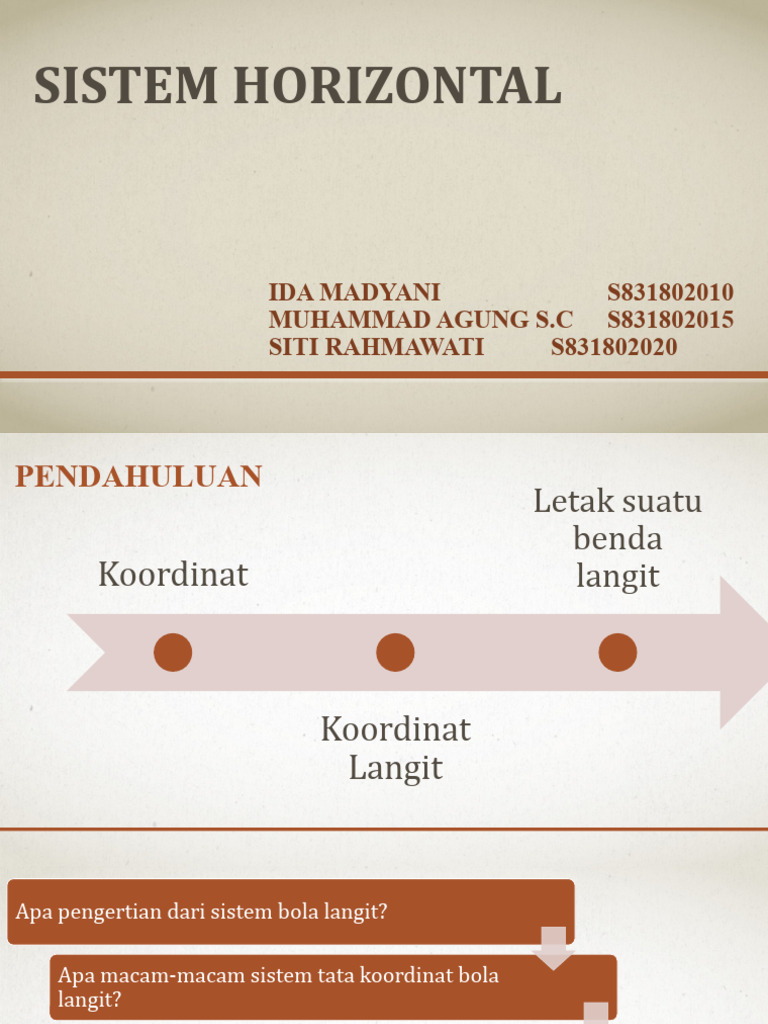 Sistem Horizontal | PDF