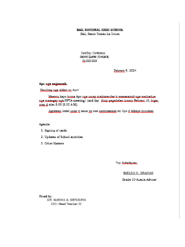 Letter | PDF