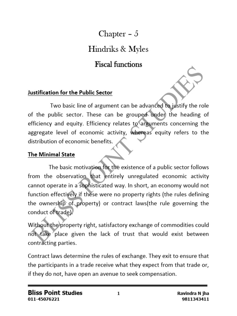 Fiscal Function Notes | PDF | Economics | Economic Growth