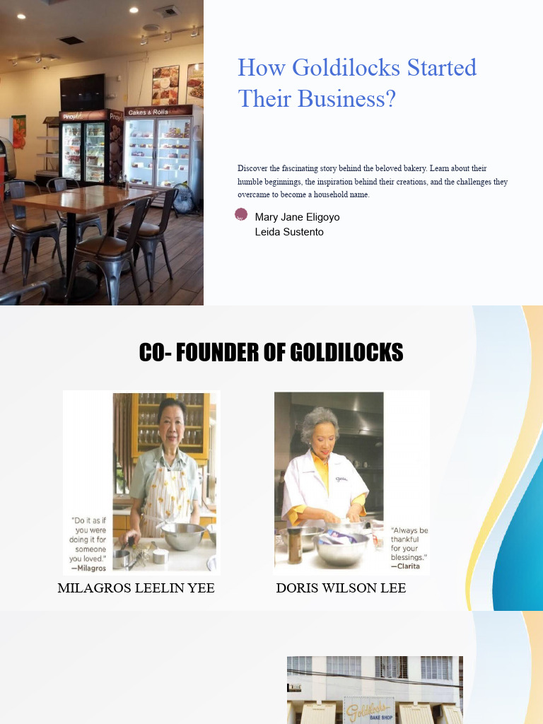 How Goldilocks Started Their Business 1 | PDF