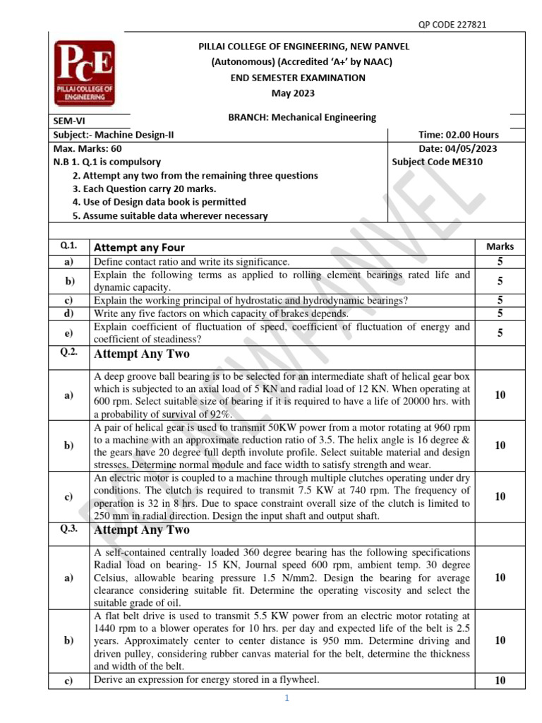 Machine Design-II | PDF | Belt (Mechanical) | Gear