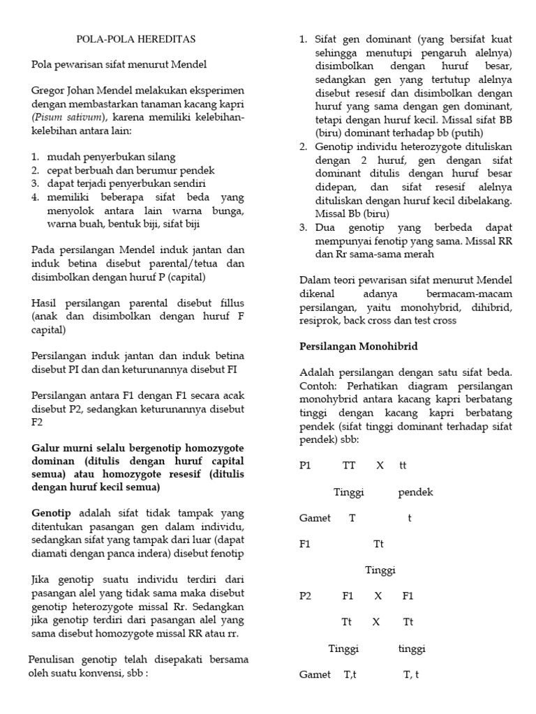 Pola Hereditas | PDF